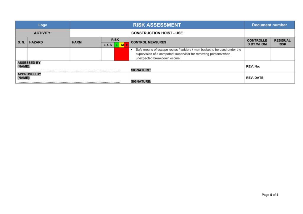 36 Risk Assessments - hsefiles.com