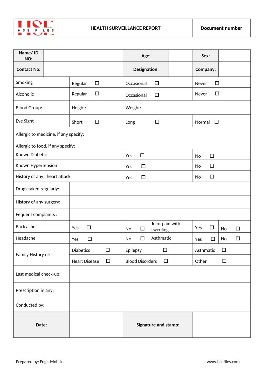 09 QHSE Forms – hsefiles.com