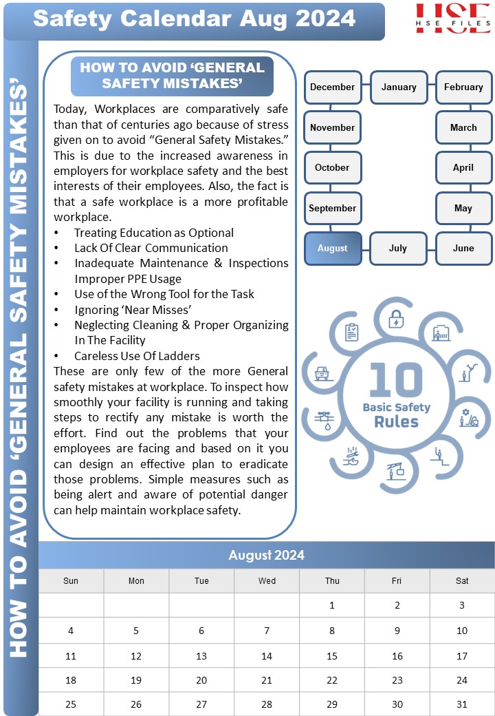 HSE Calendar Jan-Dec 2024 – hsefiles.com