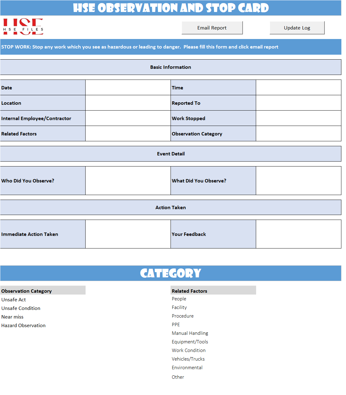 HSE Observation and stop Card Template – hsefiles.com