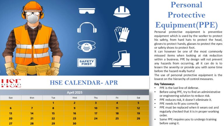 HSE Calendar 2025 – hsefiles.com